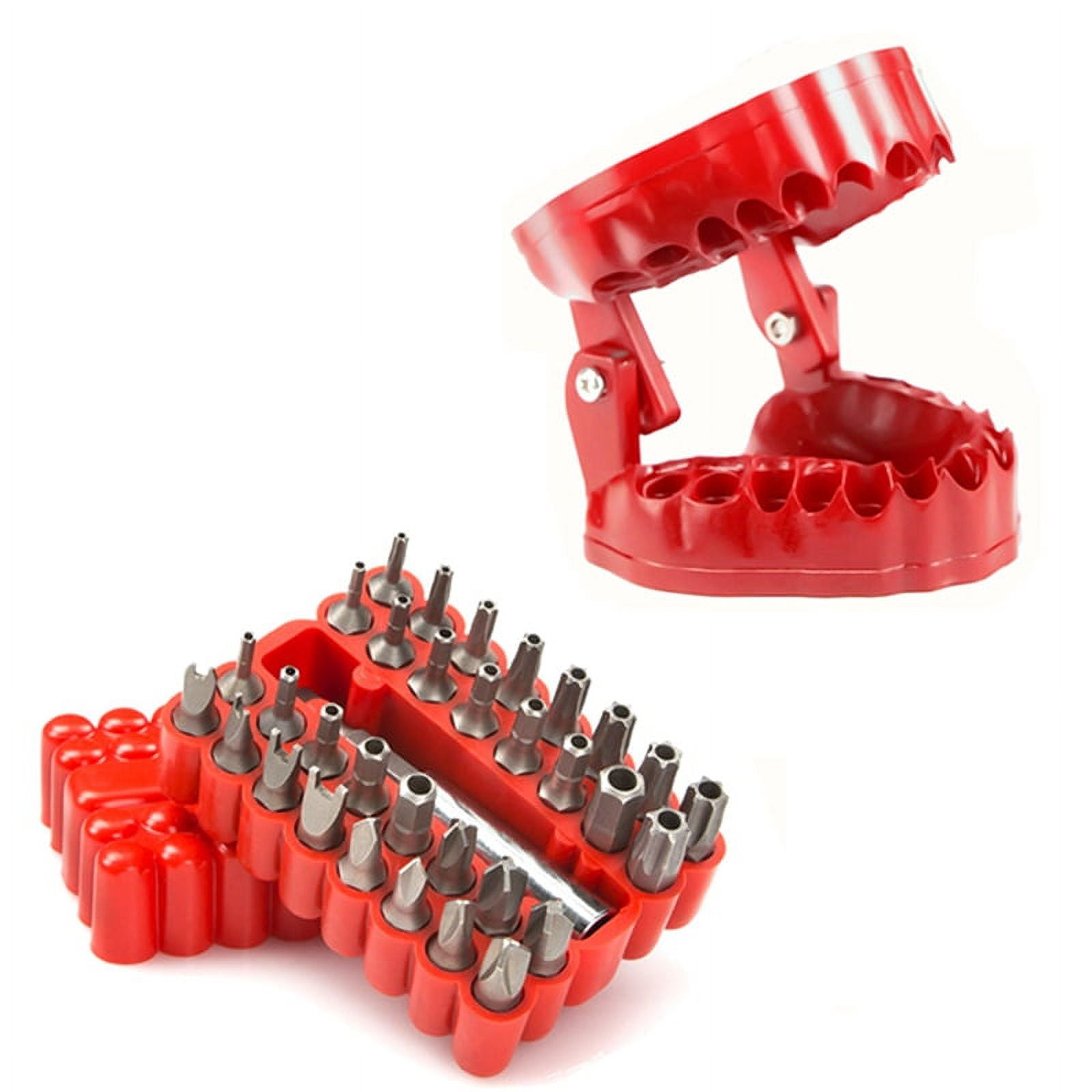 Denture Screwdriver Bit Organizer Holder with Magnetic Base,Drill Bit ...