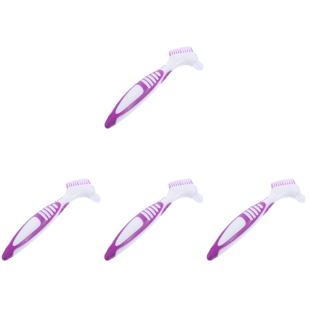 Denture Toothbrush 4 Pieces Turtle Shell Cleaning Mini Cleanser ...