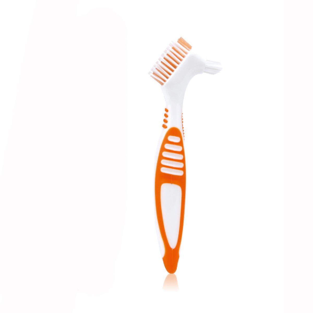Denture Toothbrush False Teeth Brush Angle Trimmed Brush Head Cleaning ...
