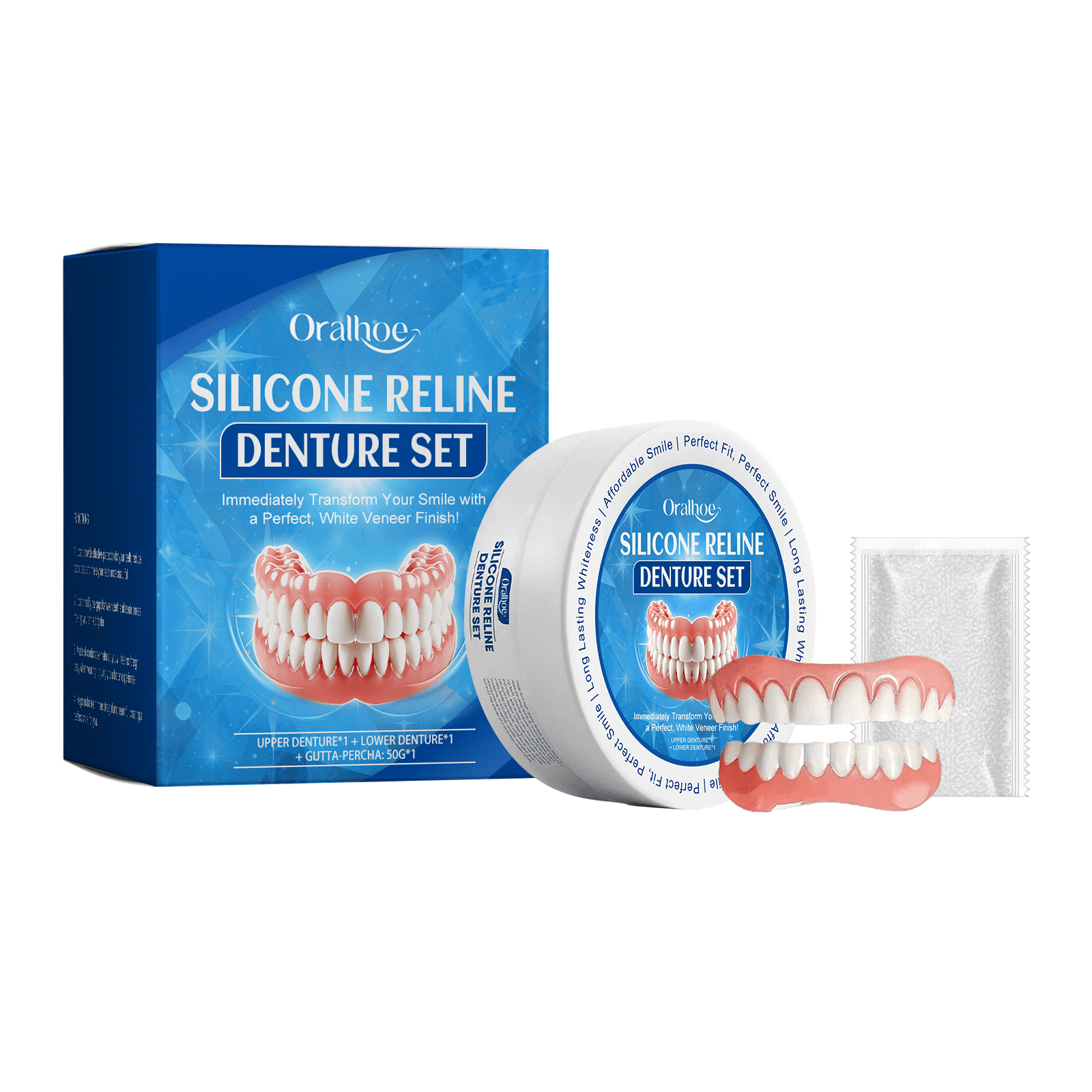 Denture modification kit improves smile comfort and modifies teeth gaps ...