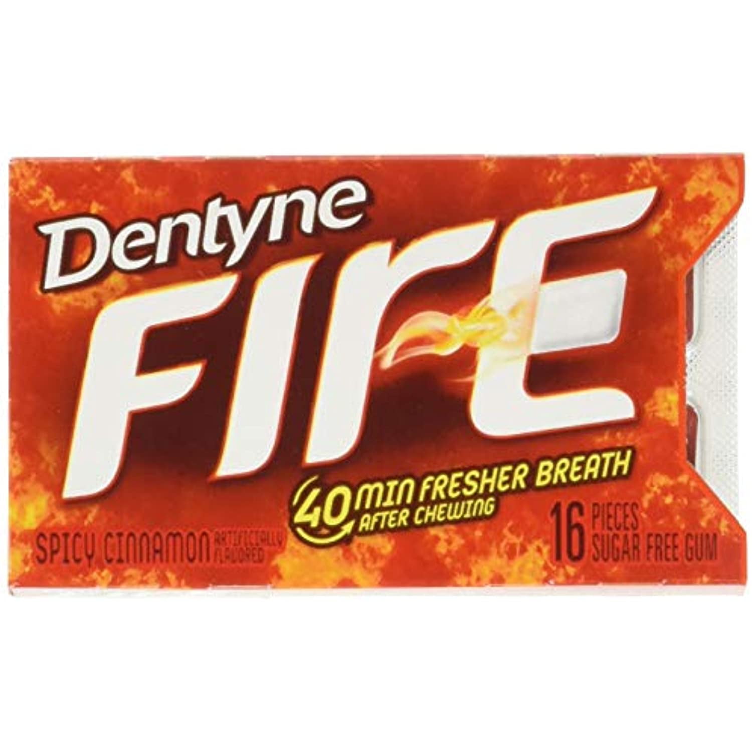 Dentyne Fire Spicy Cinnamon Sugar-Free Gum, 12 Pack - Walmart.com