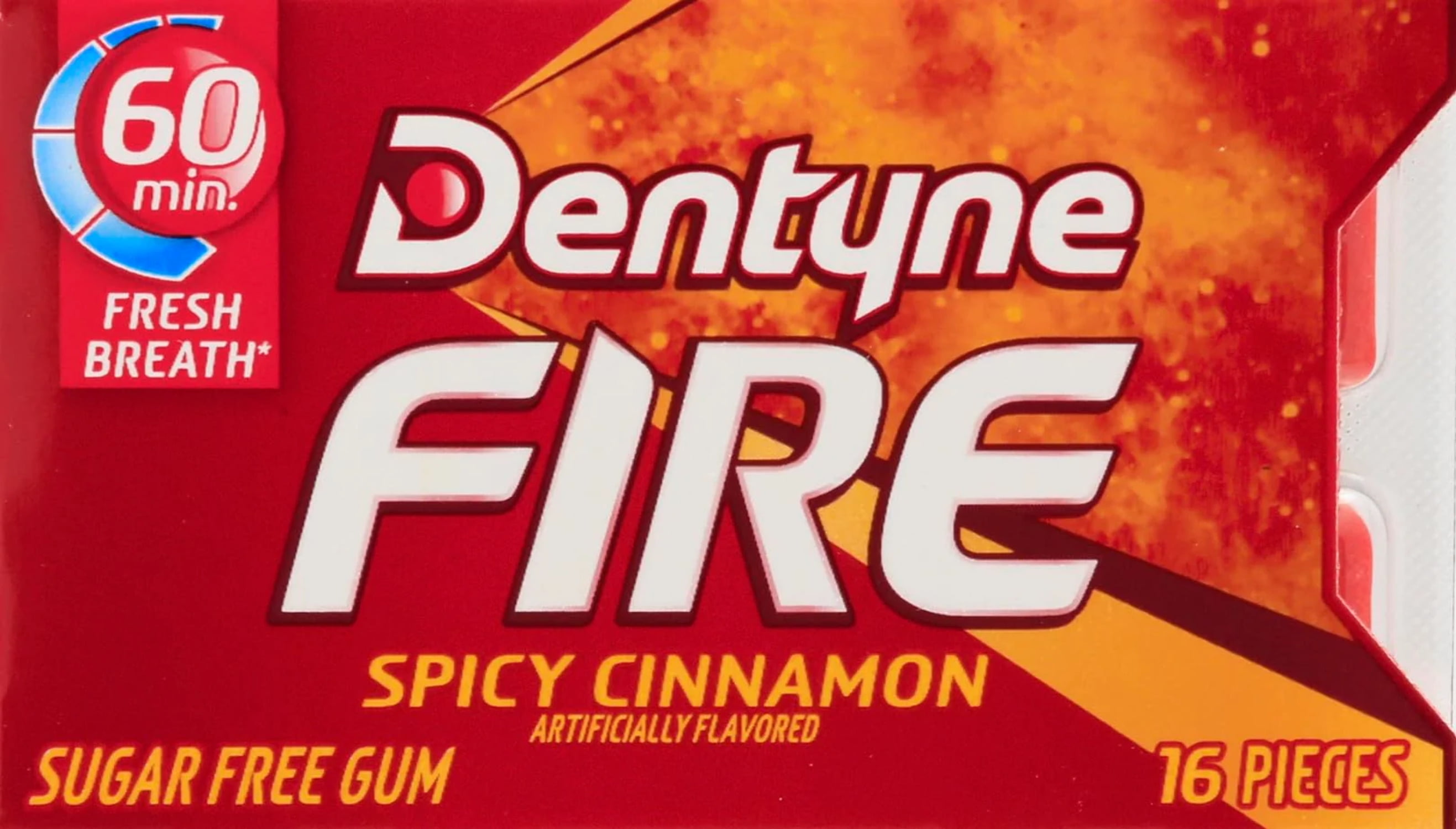 Dentyne Sugar Free Fire Spicy Cinnamon Gum, 16 Ea - Walmart.com