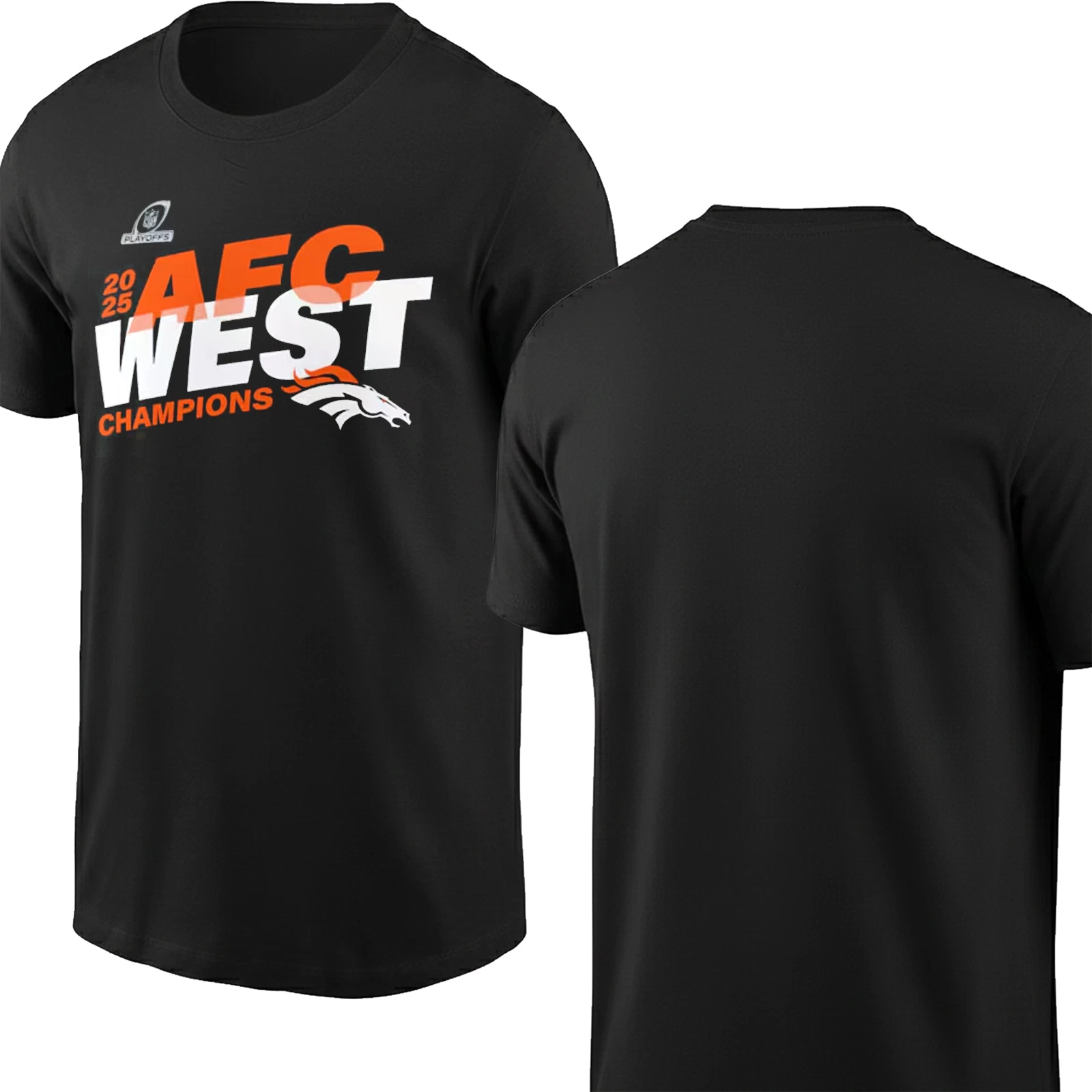 Denver 2025 Broncos AFC West Division Champions Locker Room T-Shirt ...