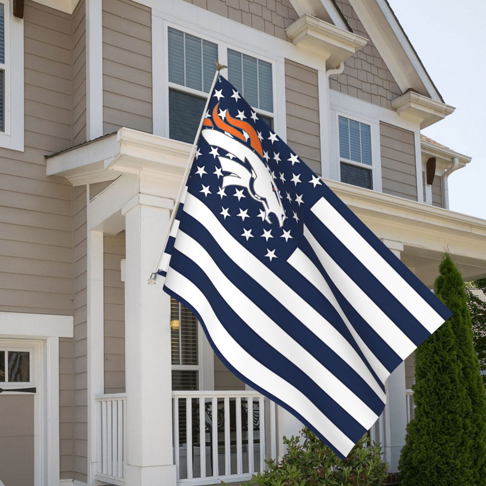 Denver 5x8ft Outdoor Decorative Flag, American Football Team Fan Game ...