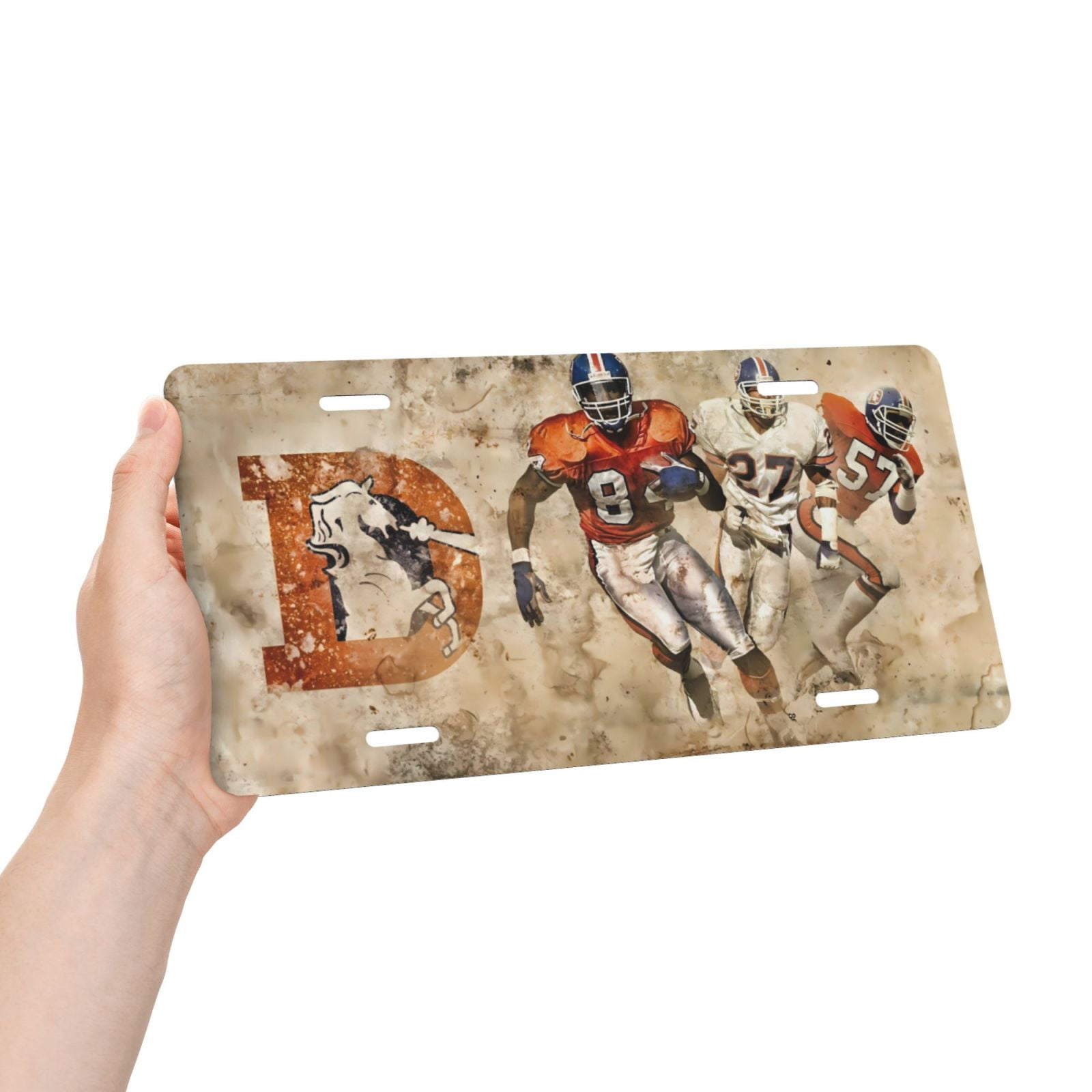 Denver Aluminum America Football License Plate 6" X 12" - Team-Inspired ...