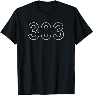 Denver, Boulder And Their Suburbs: Area Code 303 T-Shirt - Walmart.com