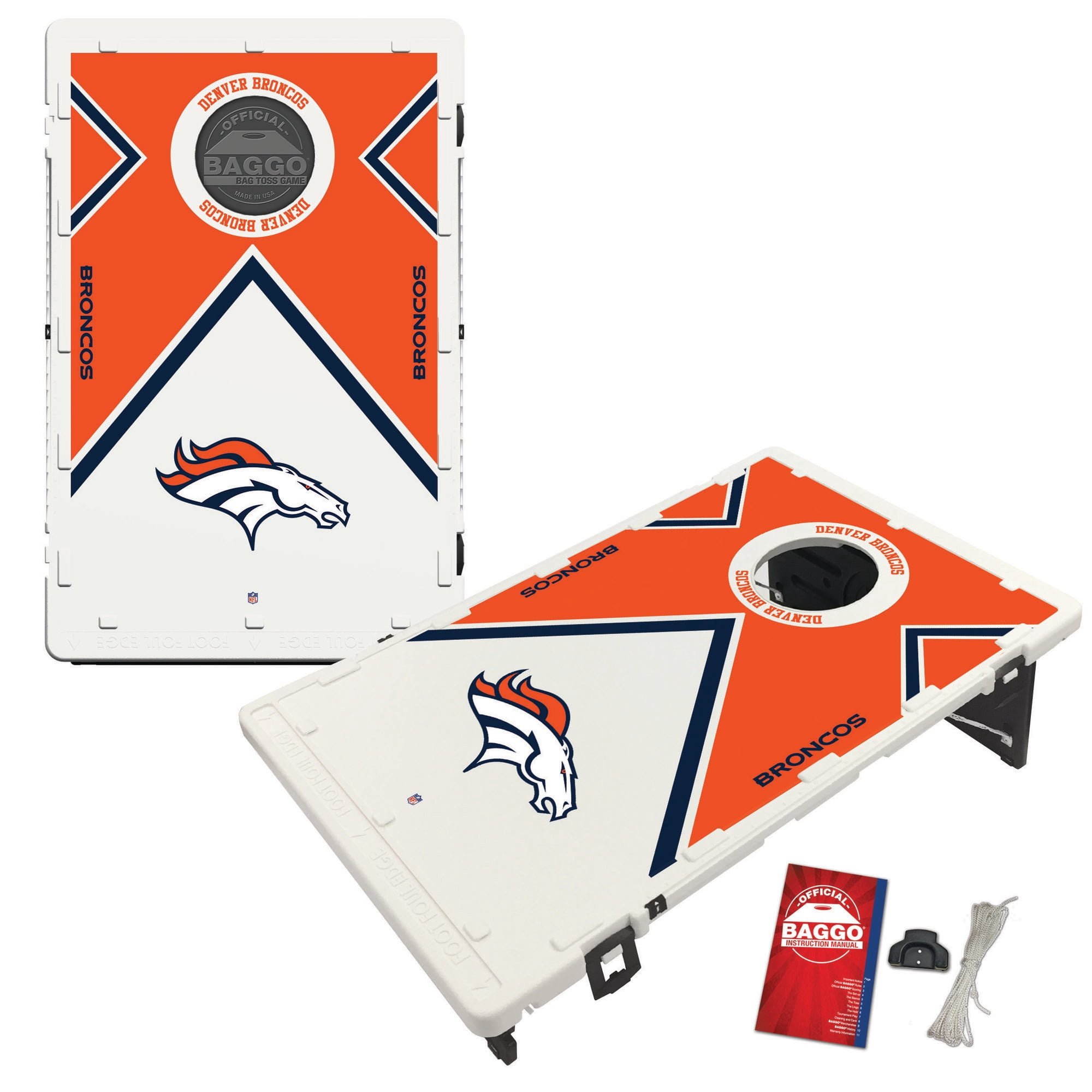 Denver Broncos 2' x 3' BAGGO Vintage Cornhole Board Set - Walmart.com
