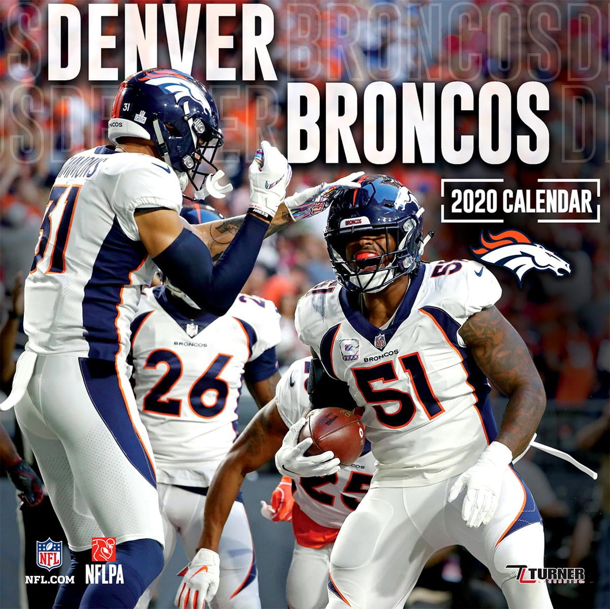 Denver Broncos: 2020 12x12 Team Wall Calendar (Other) - Walmart.com