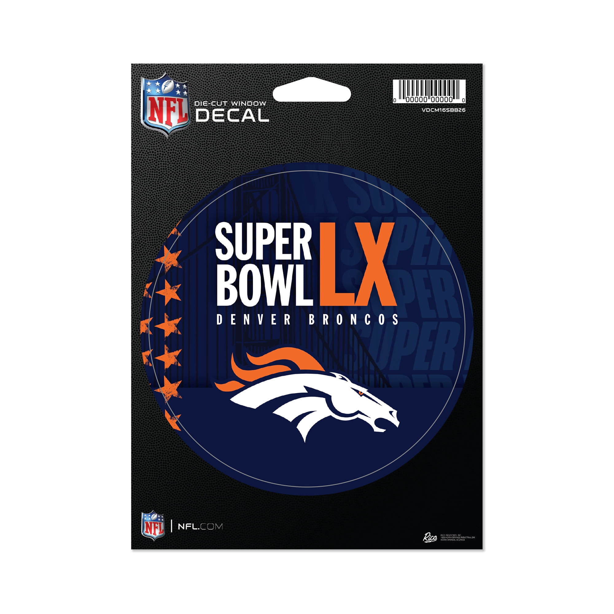 Denver Broncos 2026 Super Bowl Lx Bound Medium Die Cut Decal - Walmart.com