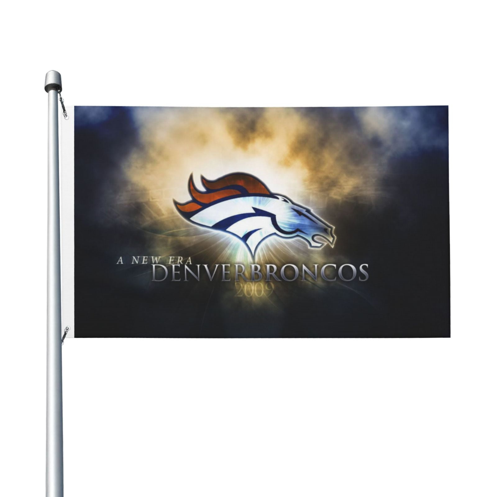 Broncos 3x5ft Three-Layer Double-Sided Football Flag Multi-Yard ...