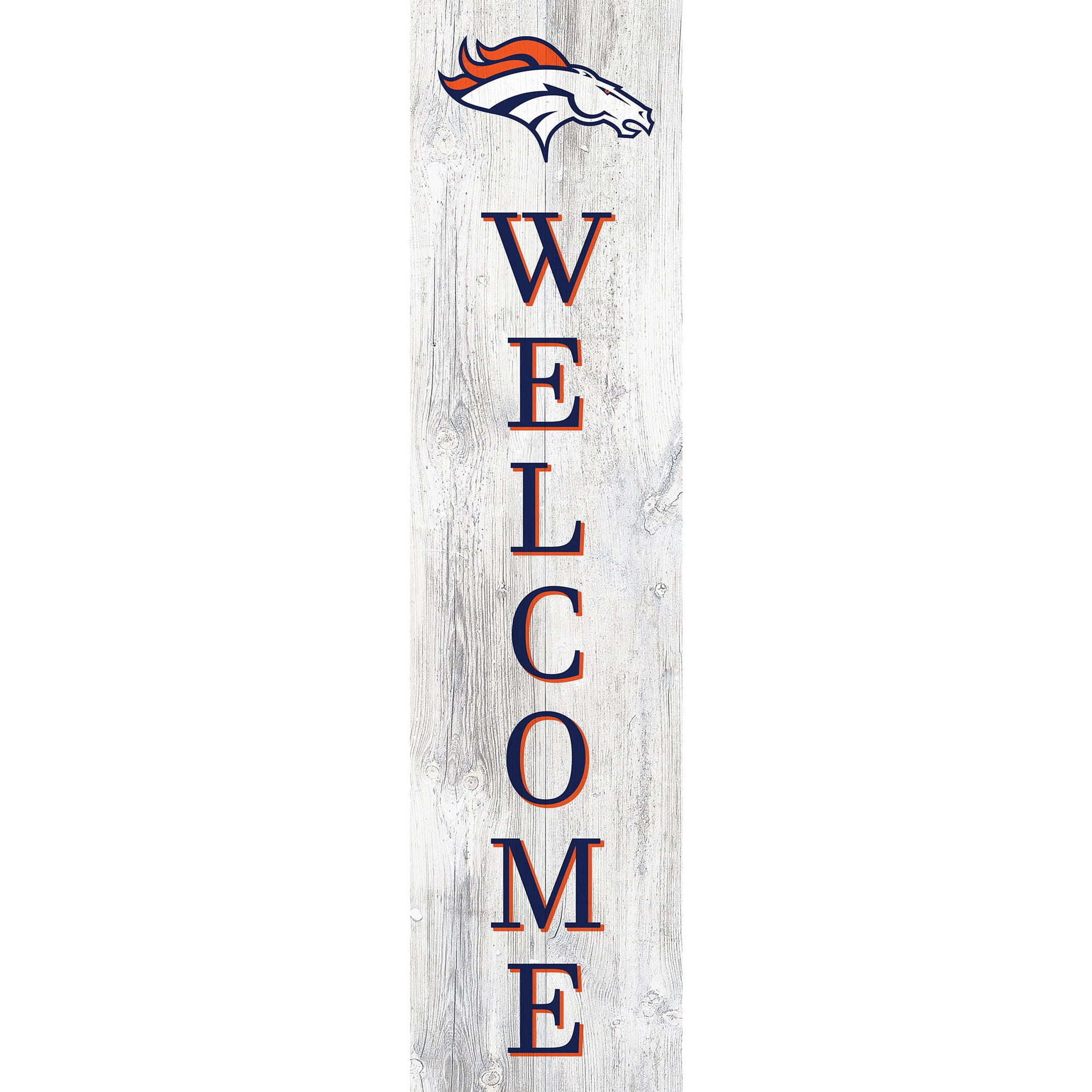 Denver Broncos 48'' Welcome Leaner - Walmart.com