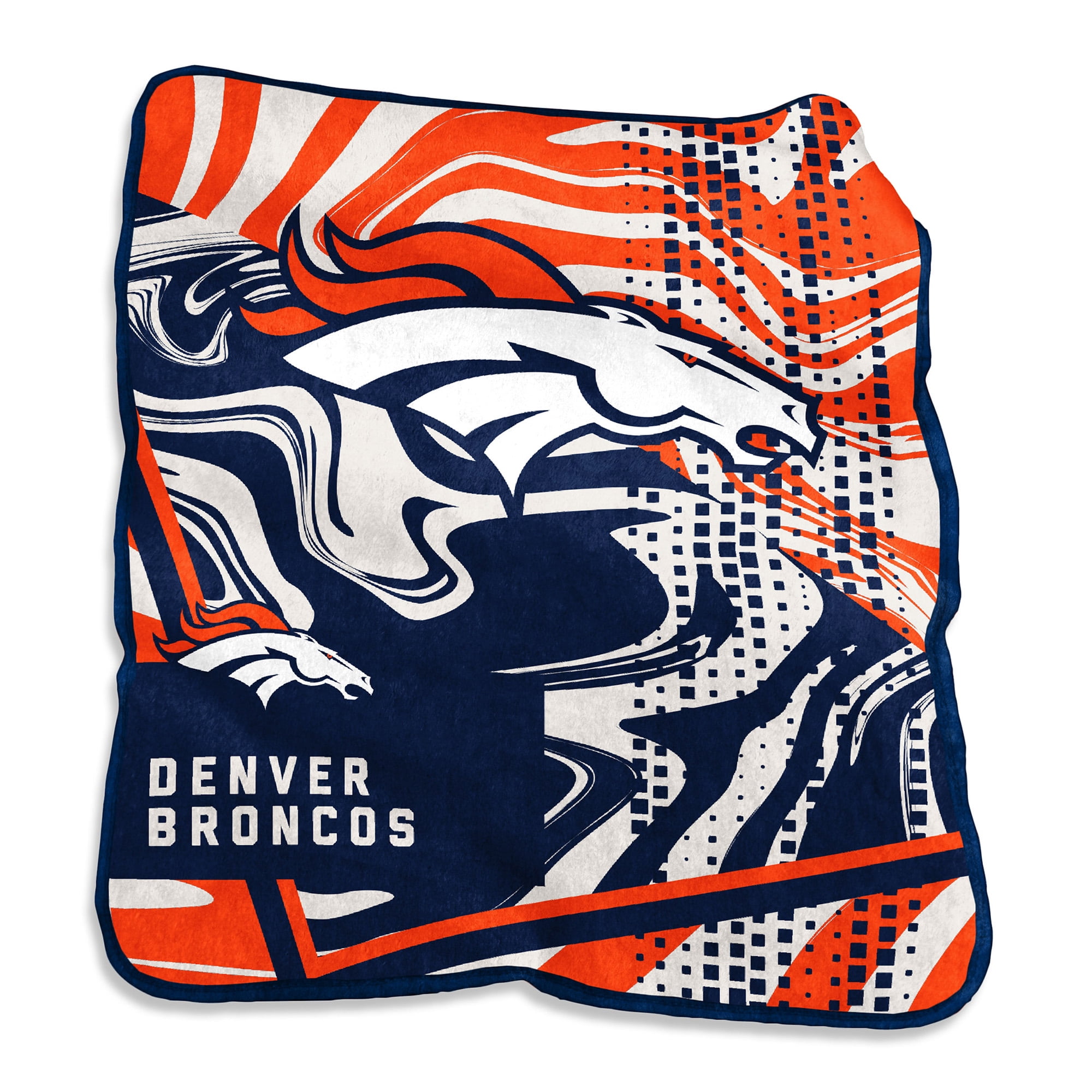 Denver Broncos 50" x 60" Swirl Raschel Throw Blanket - Walmart.com