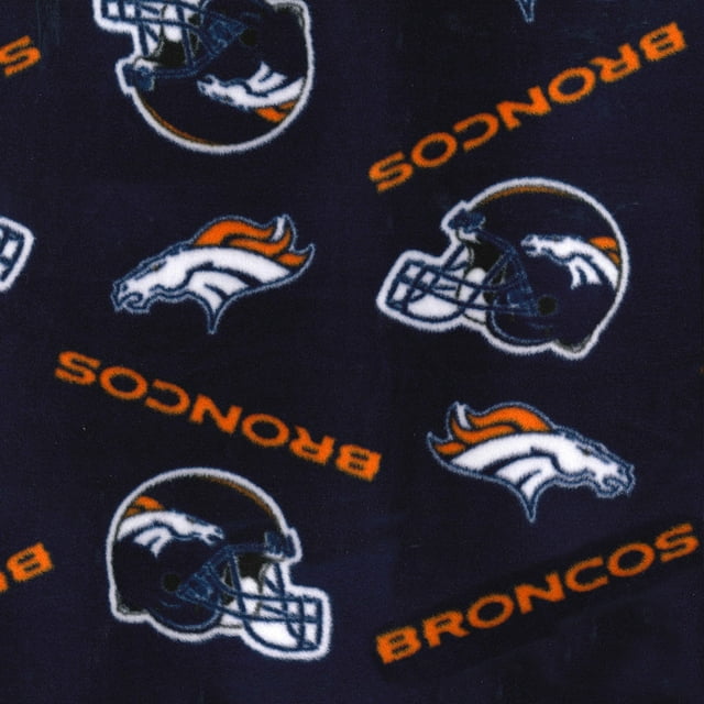 Free Shipping! Denver Broncos 58" 100% Polyester Fleece Logo Sports ...