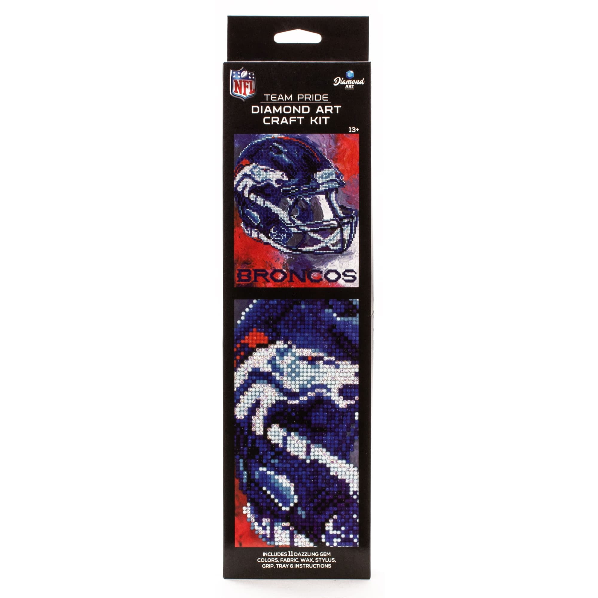 Sporticulture Denver Broncos Diamond Art Craft Kit, Fabric, Gems ...