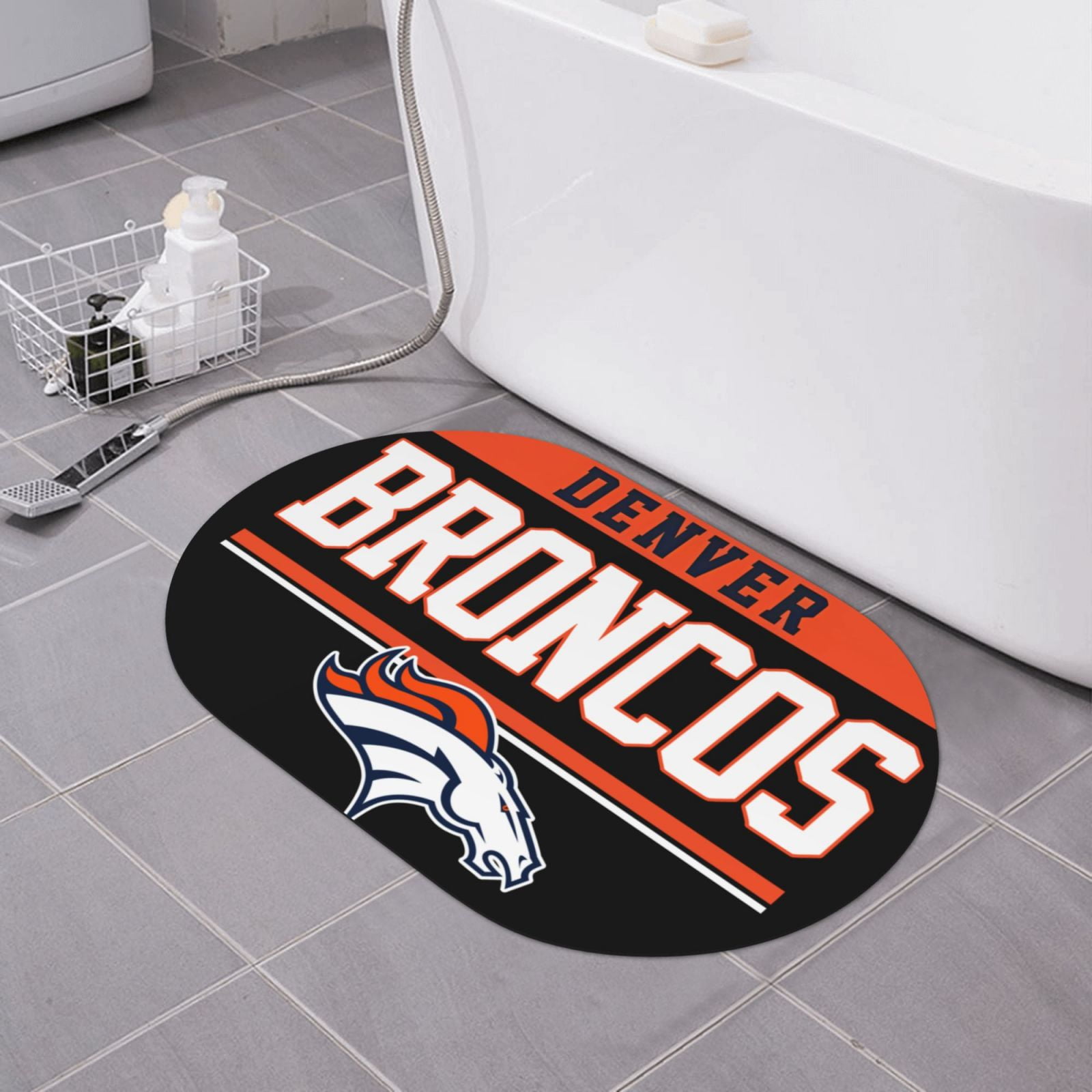 Denver_Broncos Football Team Logo Diatomaceous Mat,Water absorbing soft ...