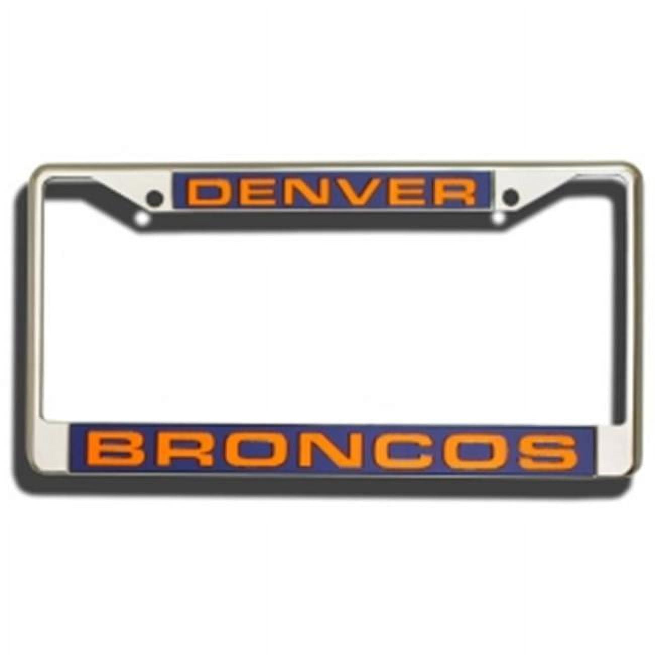 Denver Broncos License Plate Frame Laser Cut Chrome - Walmart.com