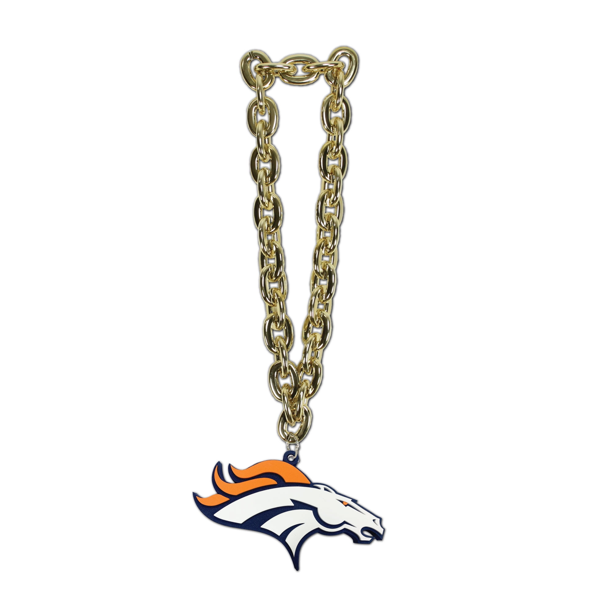 Denver Broncos Oversized Superfan Chain Necklace - Walmart.com
