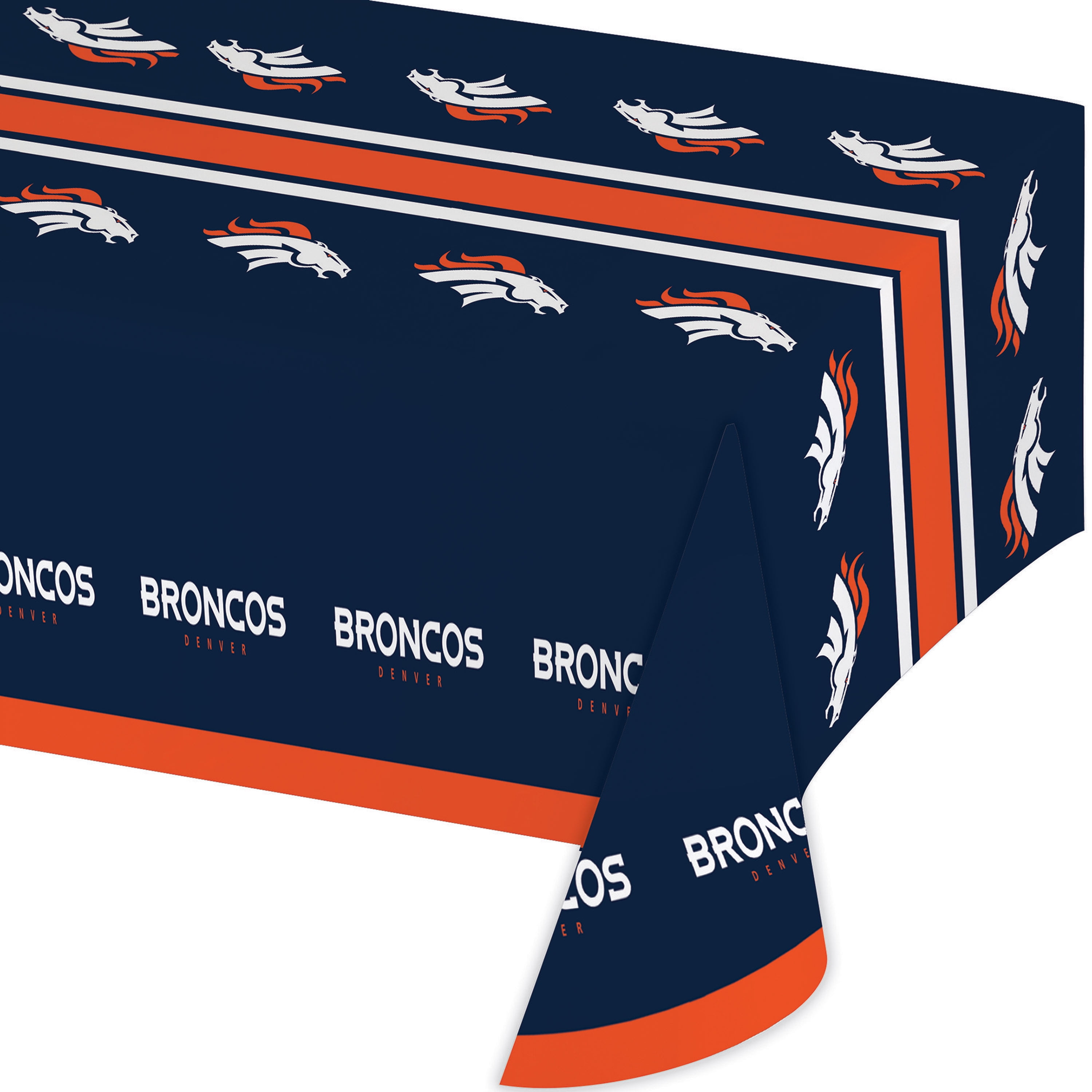 NFL Denver Broncos Plastic Tablecloths 3 Count 54x102 Party Supplies ...