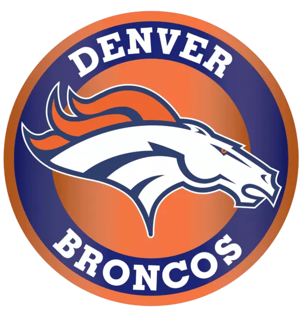 Denver Broncos Sticker Logo Football Phone Decal Water Bottle Stickers ...