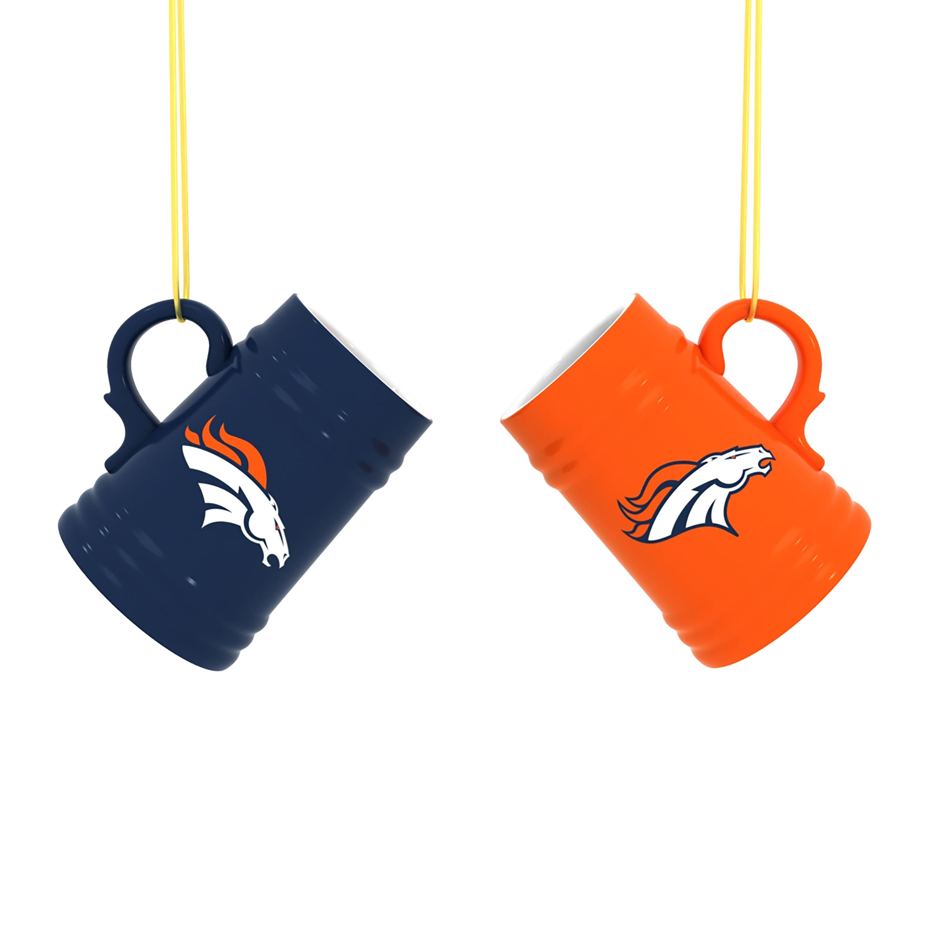 Denver Broncos Two-Pack 3" Mini Stein Ornament Set - Walmart.com