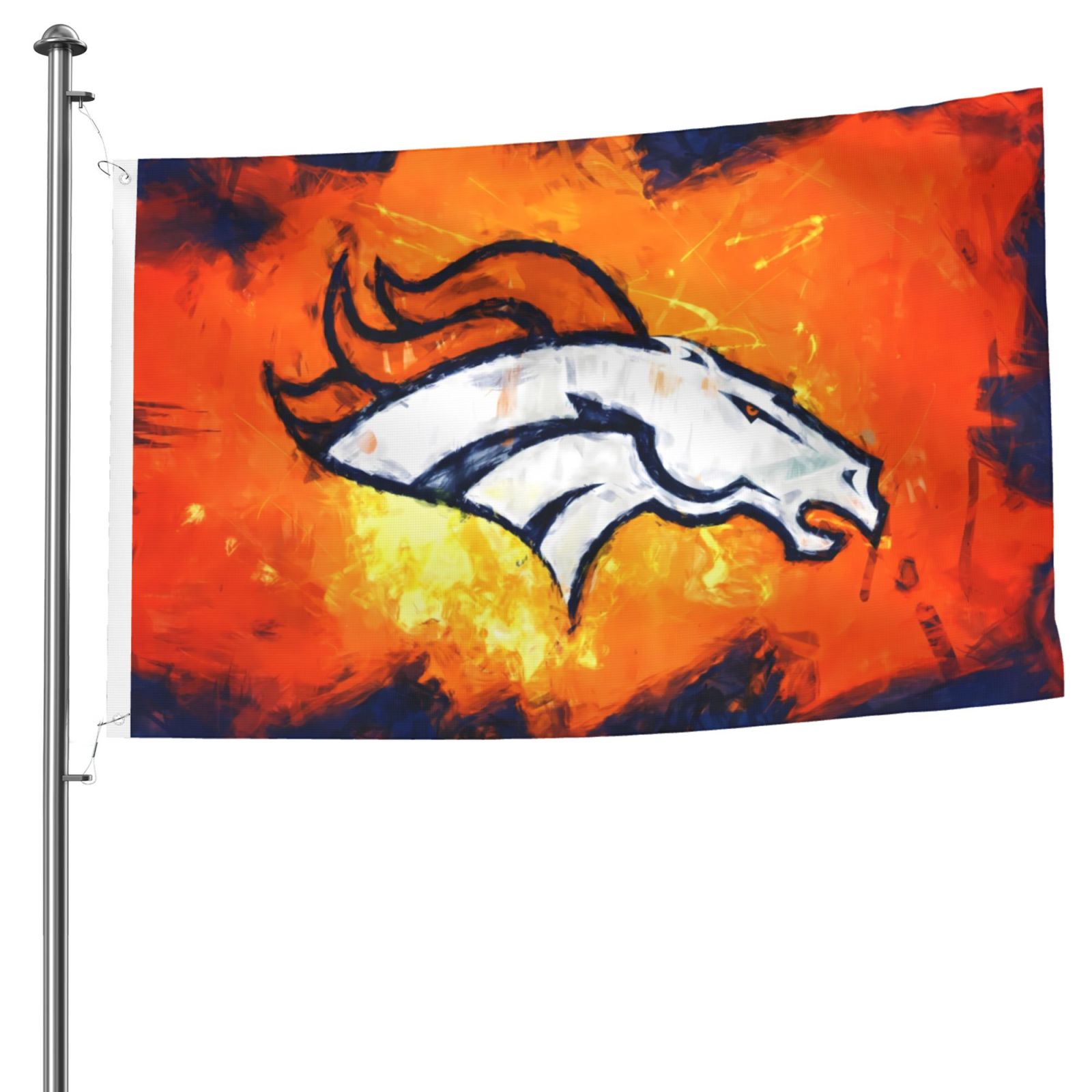 Denver City Football team flag double-sided 5x8ft flags patio ...