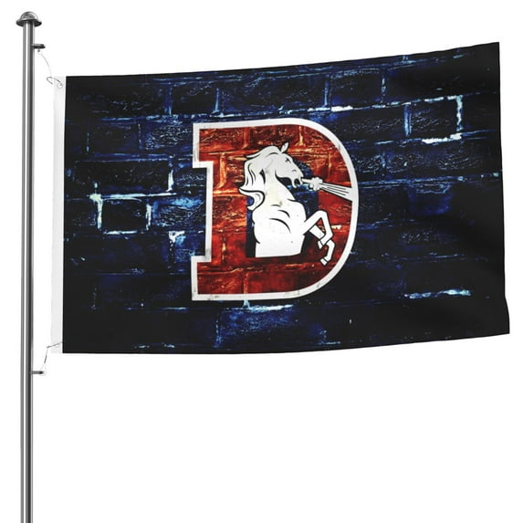 Denver City Football team flag double-sided 5x8ft flags patio ...