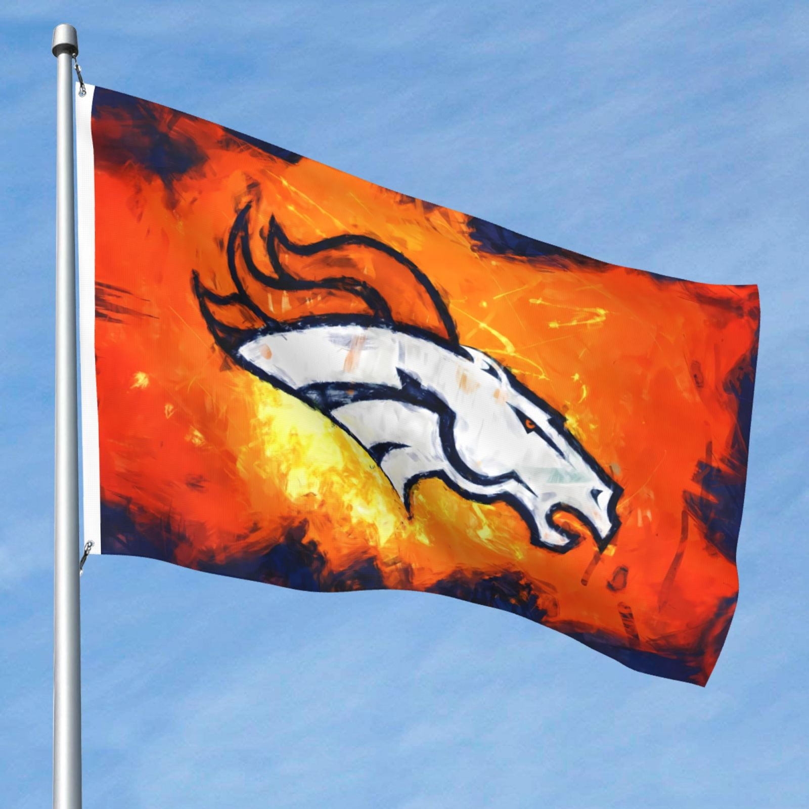 Denver City Football team flag double-sided 5x8ft flags patio ...
