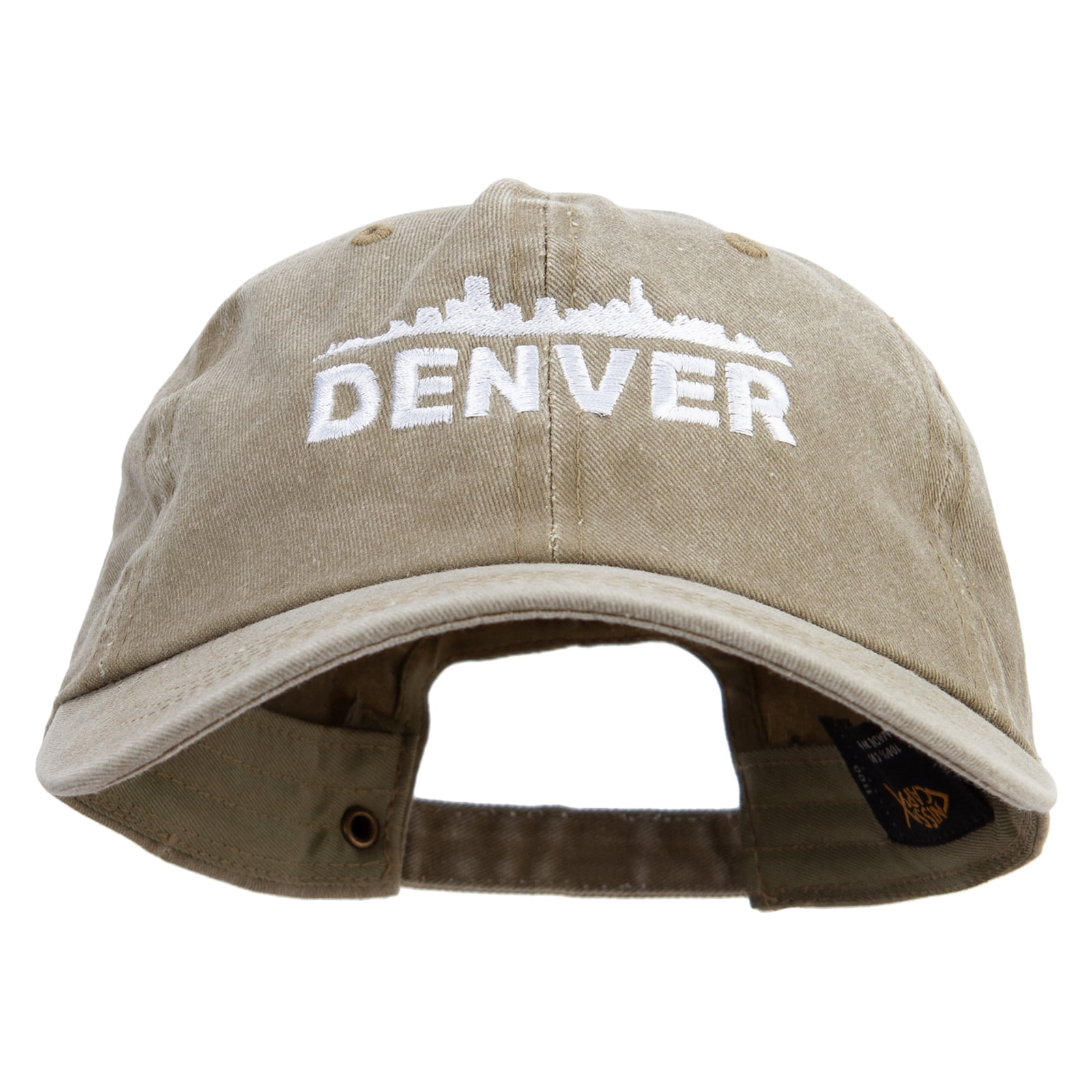 Denver City Skyline Twill Premium Pigment Dyed Cap - Khaki OSFM - Walmart.com
