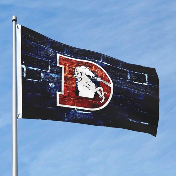 Denver City Team Double Sided Flag 2x3FT Match Support Flag American ...