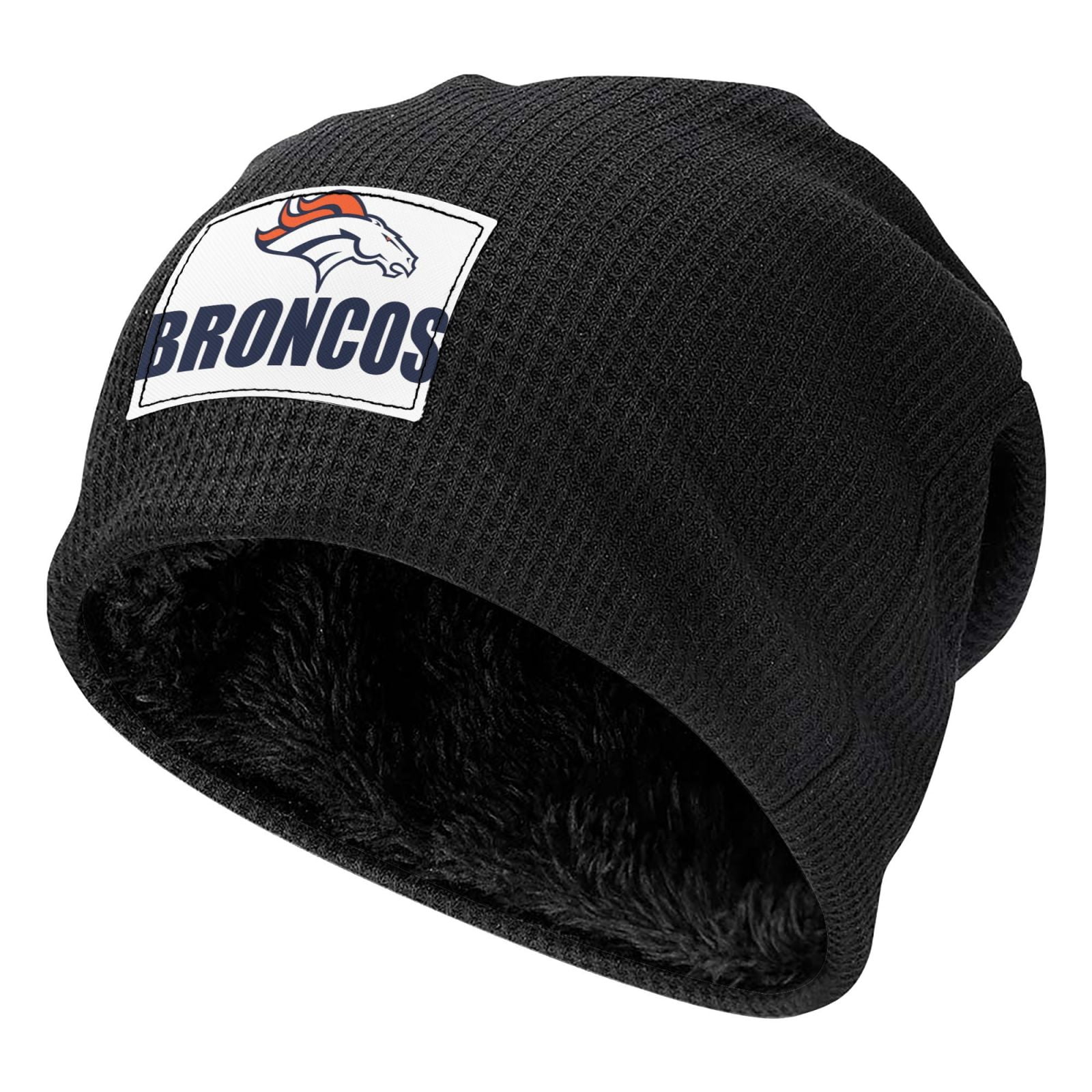 Denver Classic Waffle Beanie for Men and Women Winter Cuffed Knit Hat Warm Thick Double Layer ...