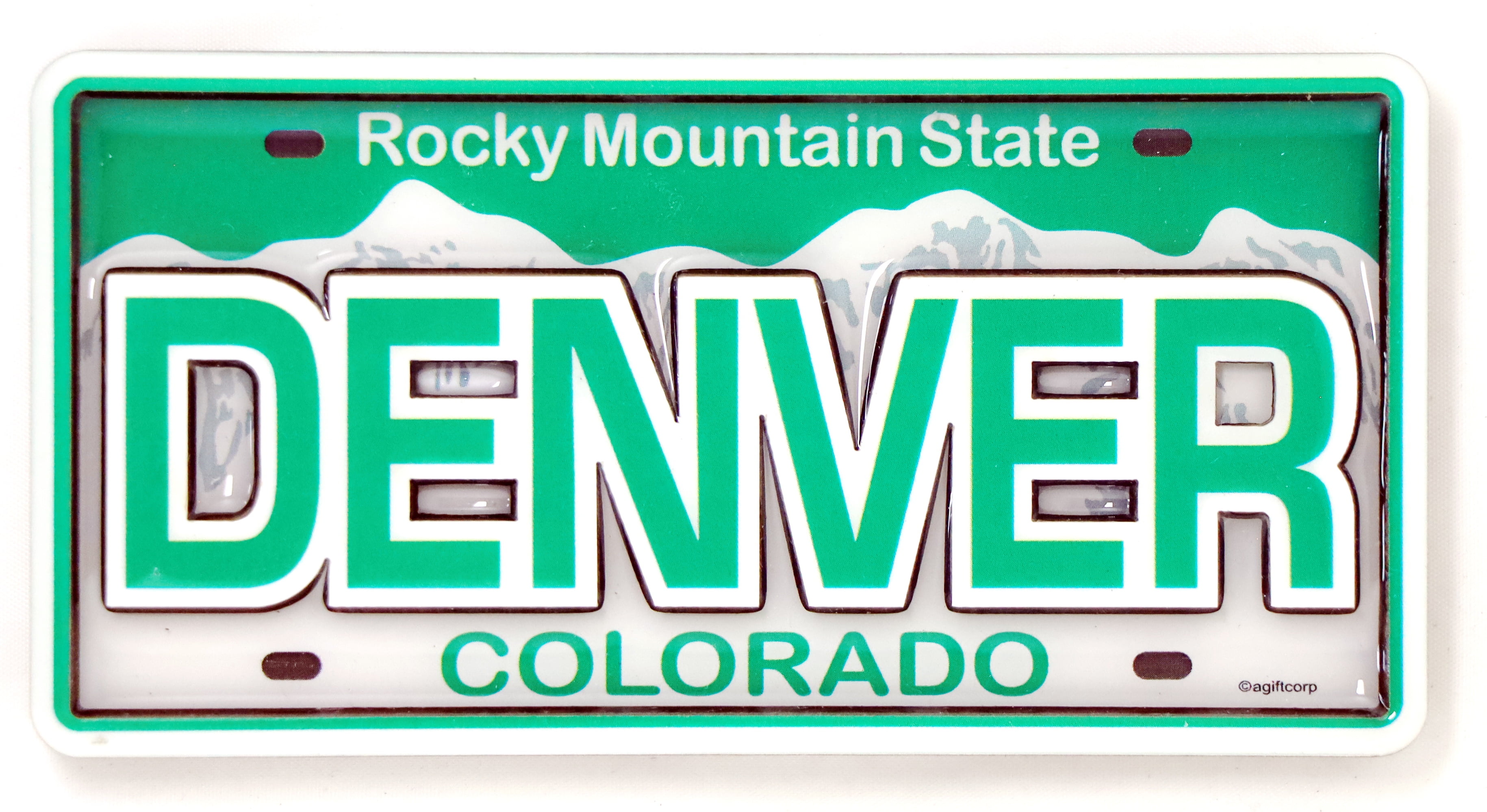 Denver Colorado License Plate Dual Layer MDF magnet - Walmart.com