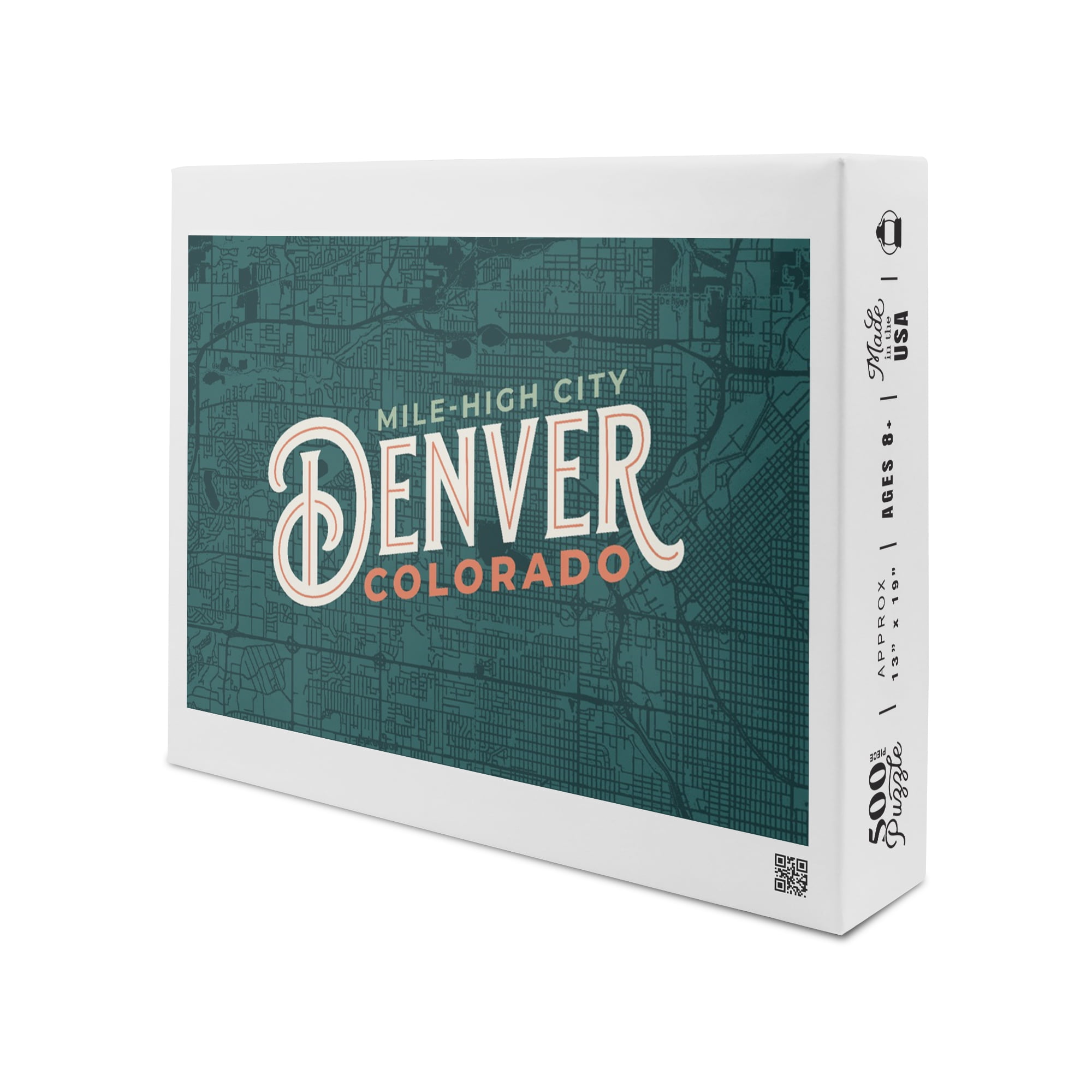 Denver, Colorado, Wayfinder Collection, Map and City Name, Mile-High ...