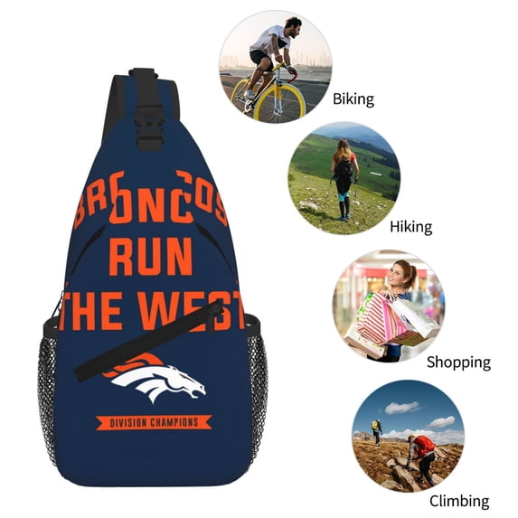 Denver Crossbody Chest Bag, Zipper Sports Crossbody Bag, American ...