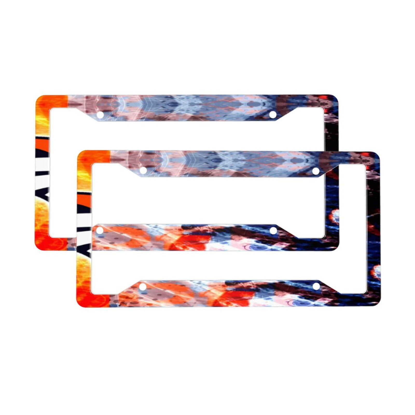 Denver Custom 4-Hole Football License Plate Frame (Set of 2 ...