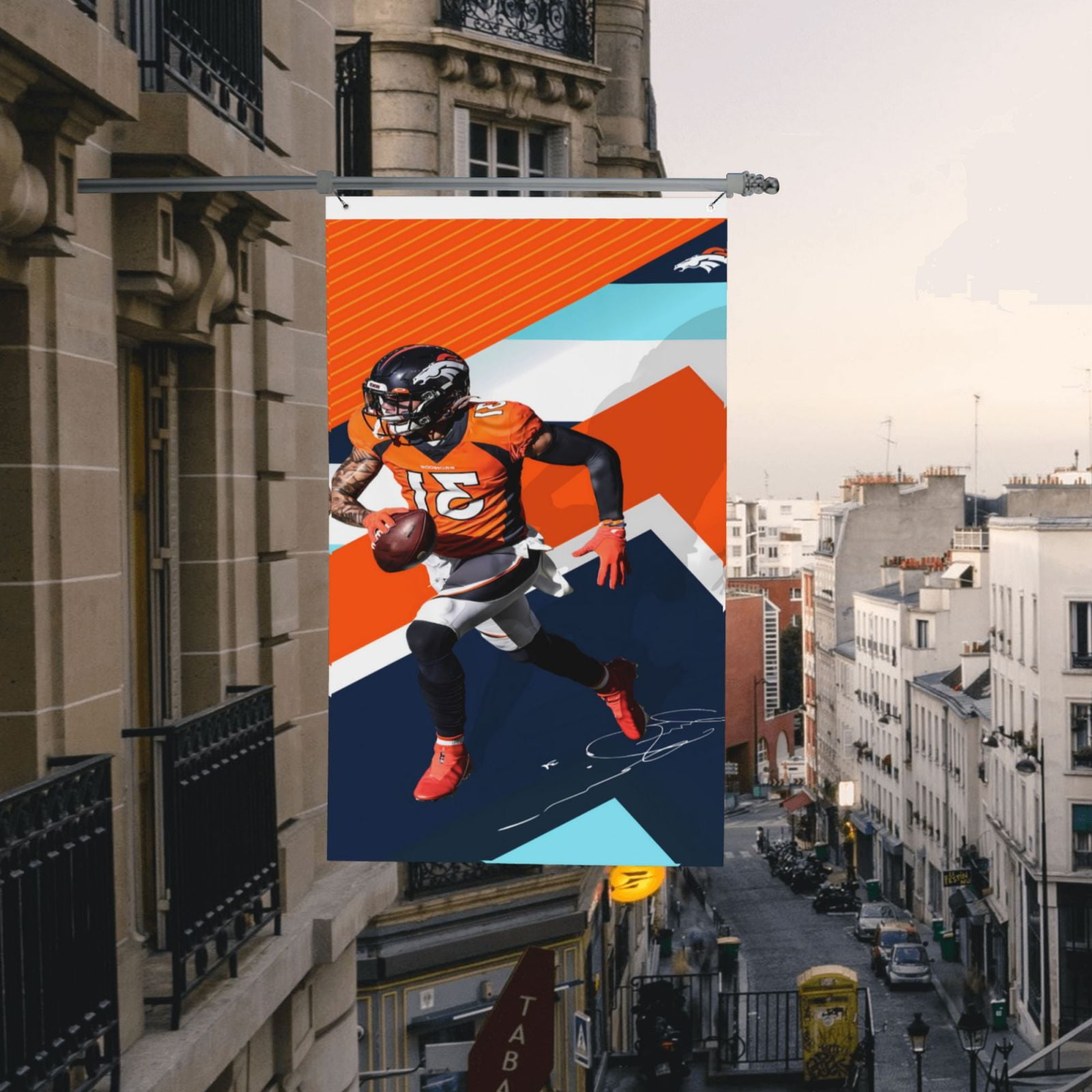 Denver Custom Vertical Double-Sided Flag 3x5 FT, American Football Team ...