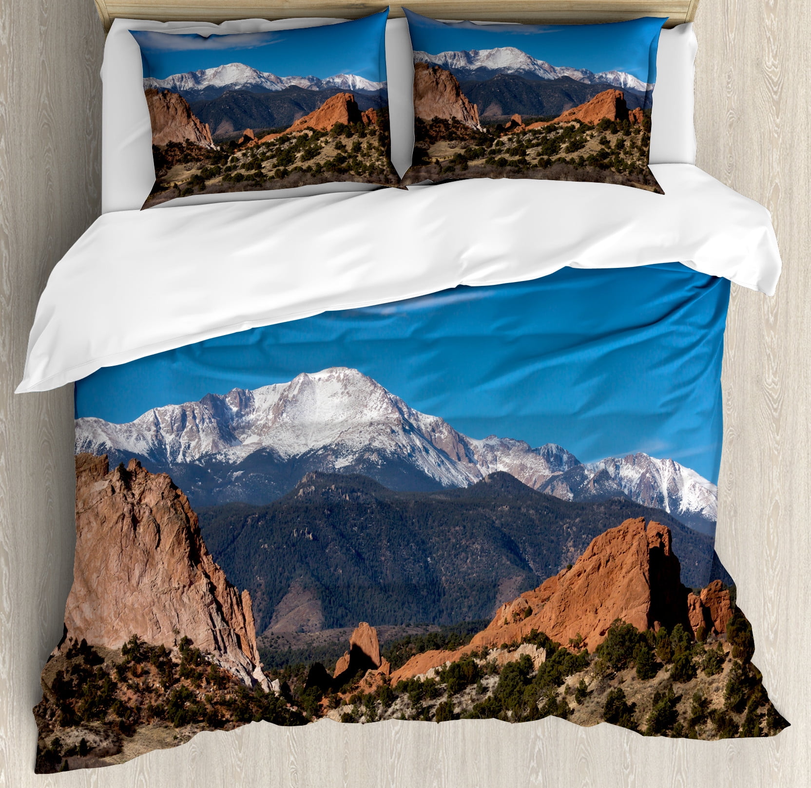 Denver Duvet Cover Set, Real Life Photo of Colorado Red Rock Landscape ...