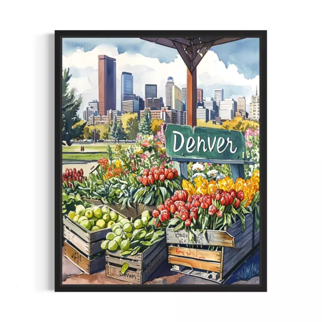 Denver Flower Market Background Photo Art Print Poster Wall Art ...