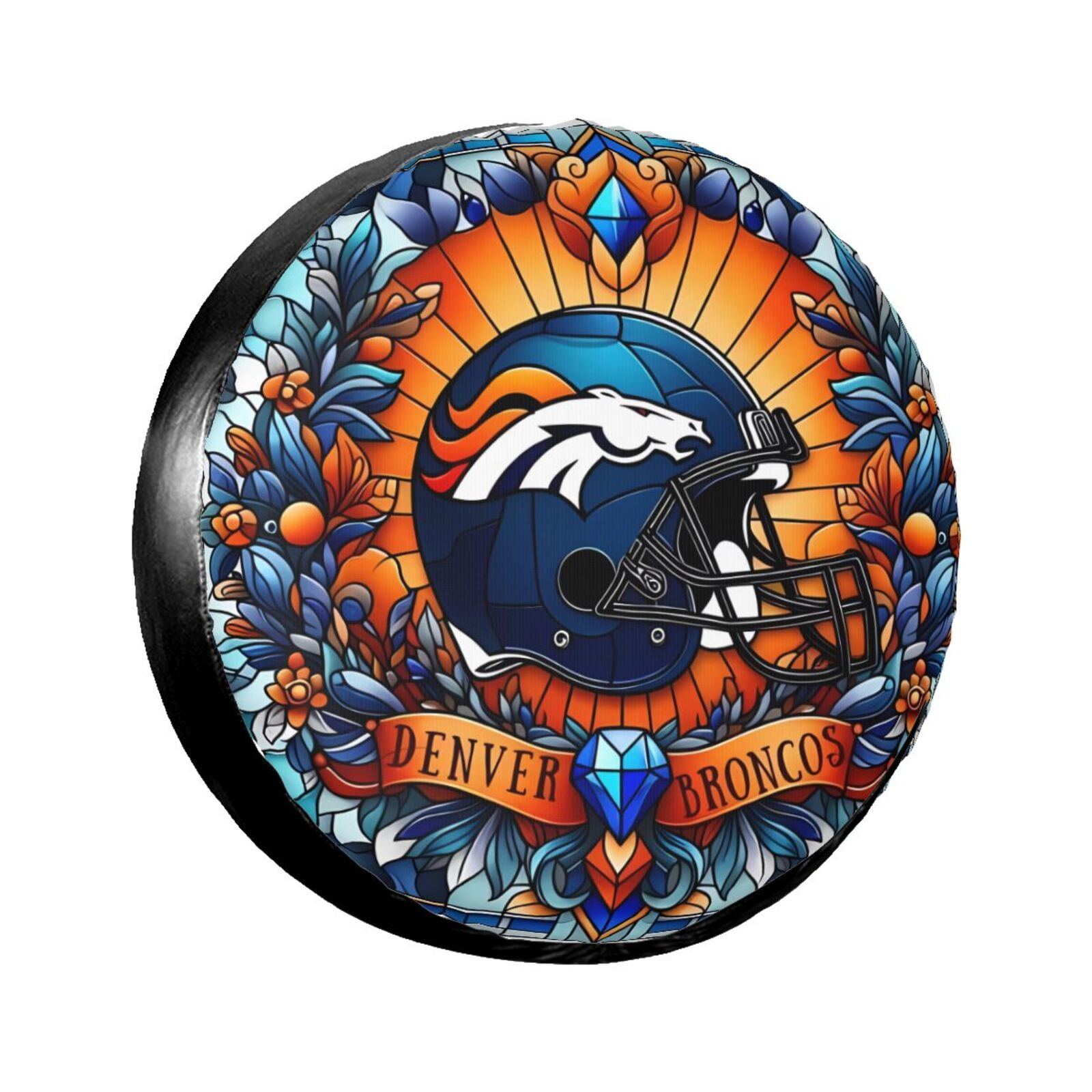 Denver ‌Football Fan Print Spare Tire Cover – Durable Polyester Tire ...