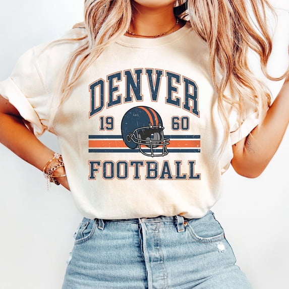 Denver Football Retro Shirt, Broncos Vintage T-Shirt, Denver Football ...