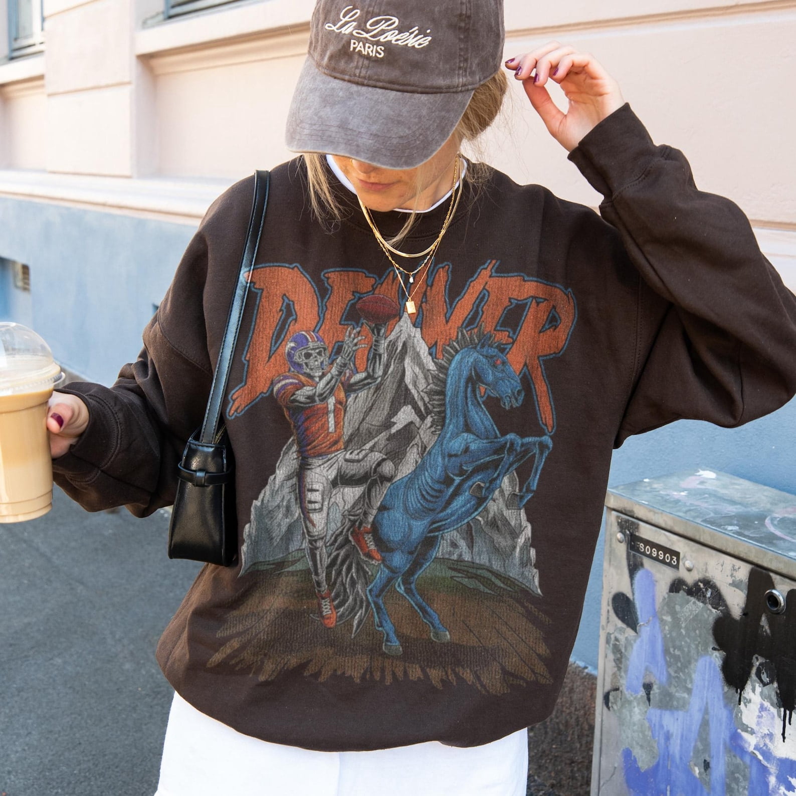 Denver Football Retro Sweatshirt, Vintage Broncos Crewneck, Classic ...