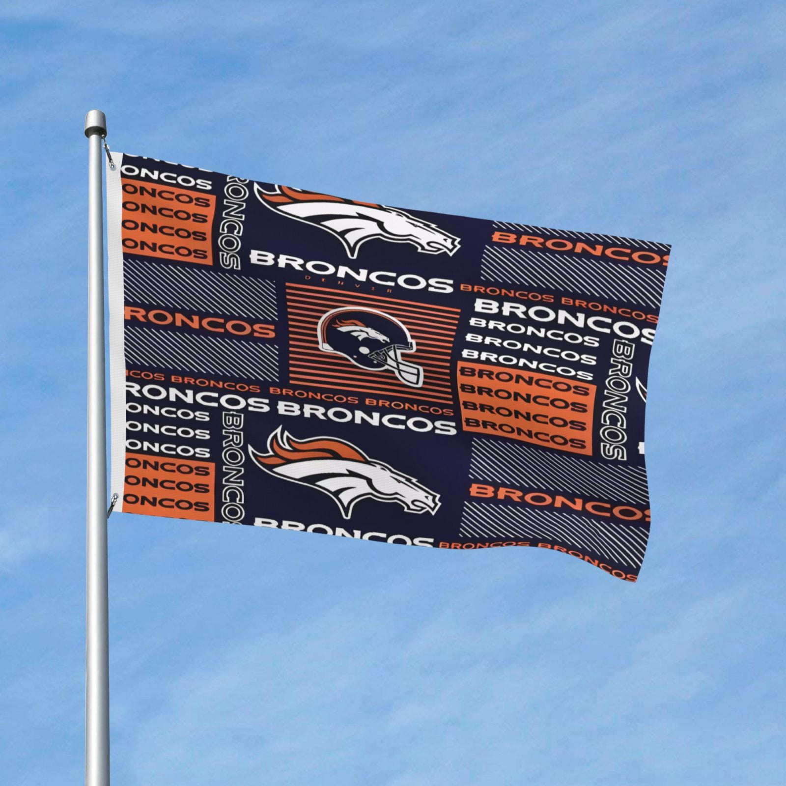 Denver Football Team Double-Sided Flag 3x5 Ft, Match Day Fan Support ...