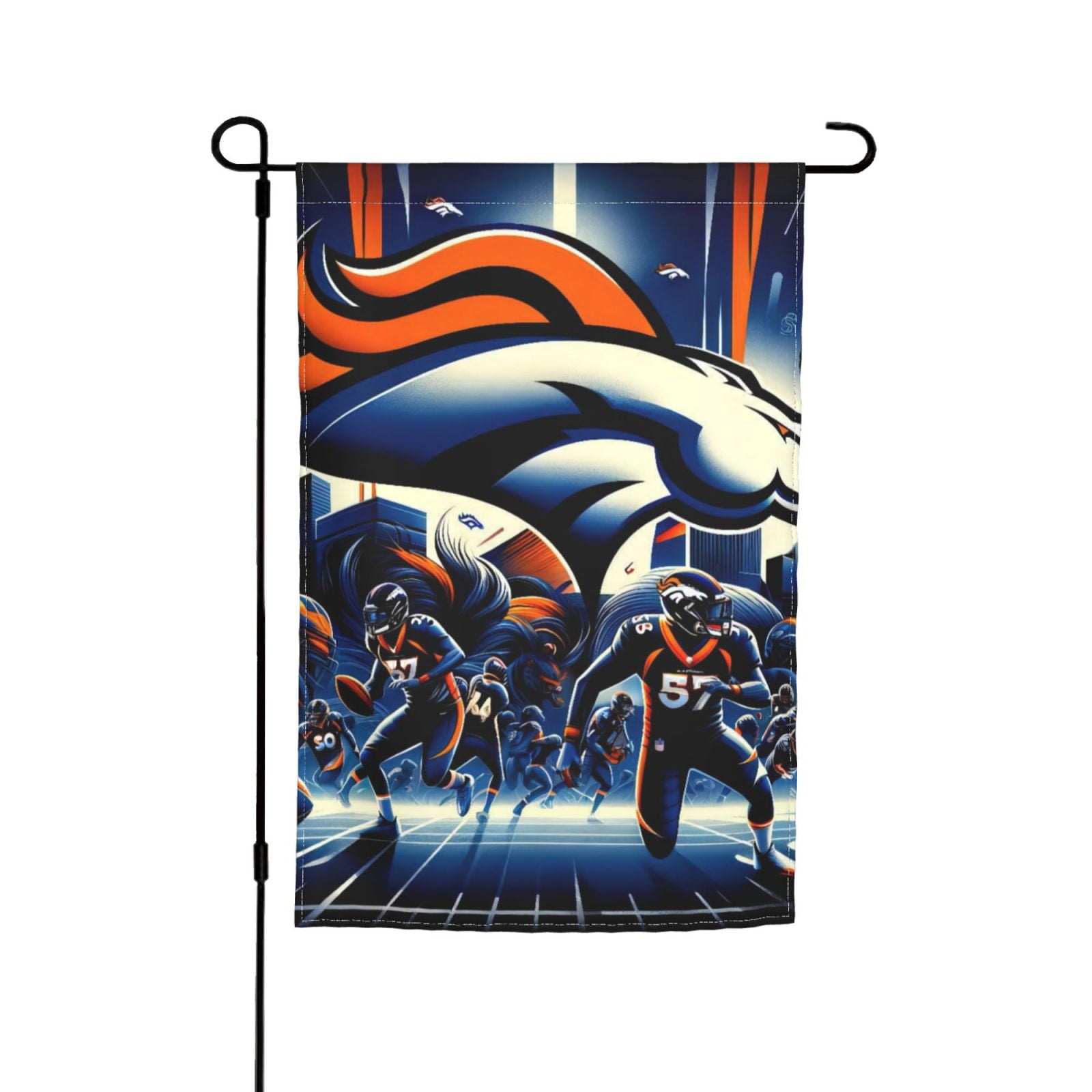 Denver Football Team Garden flag 12x18in, Outdoor Decor Flag - Fade ...