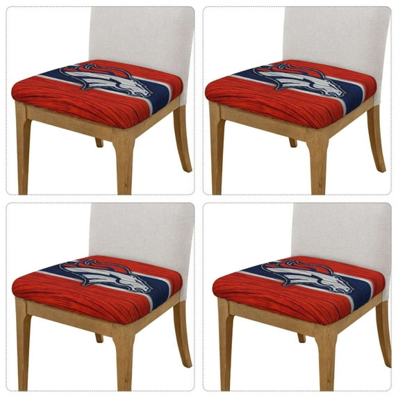Denver Football Team Square Cushion Cover Fits 2Pcs 35-48cm Seat for ...