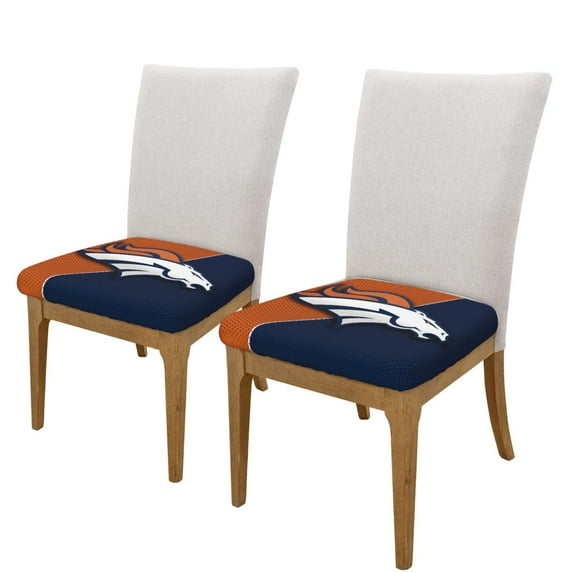 Denver Football Team Square Cushion Cover Fits 2Pcs 35-48cm Seat for ...