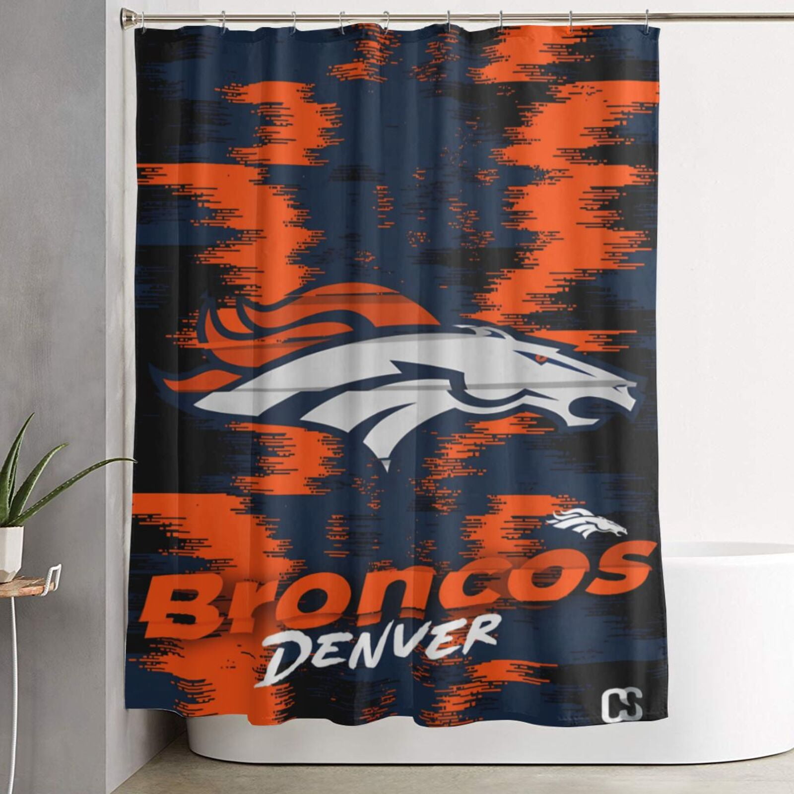 Denver Football Team Waterproof Bathroom Shower Curtain 60"X72", Soft ...