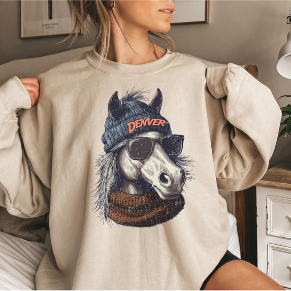 Denver Football Vintage Mascot Sweatshirt, Retro Denver Football ...