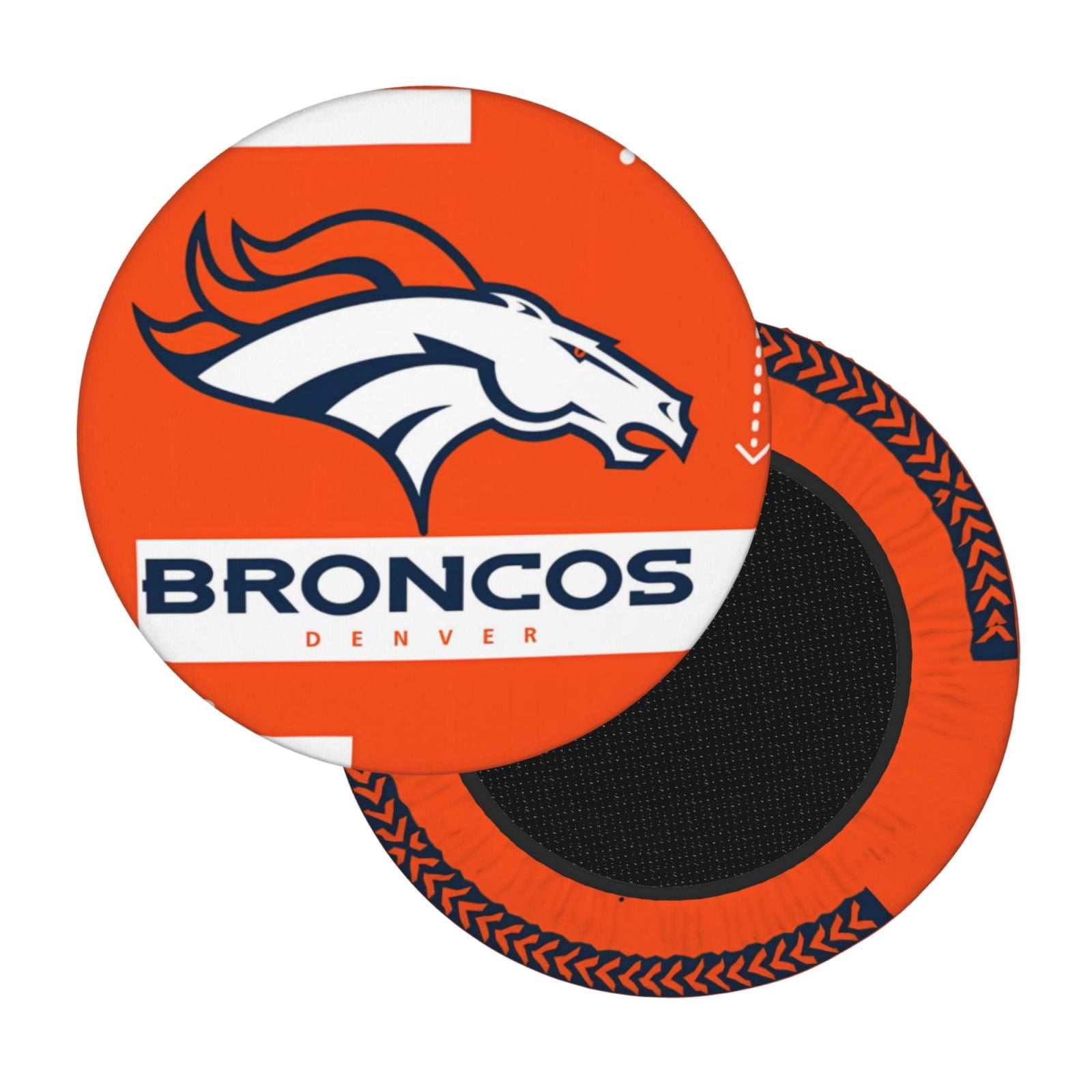 Denver Football team themed Round Bar Stool Seat Covers, Soft And ...