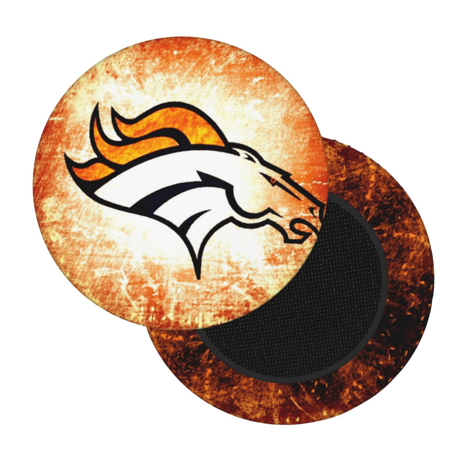 Denver Football team themed Round Bar Stool Seat Covers, Soft And ...