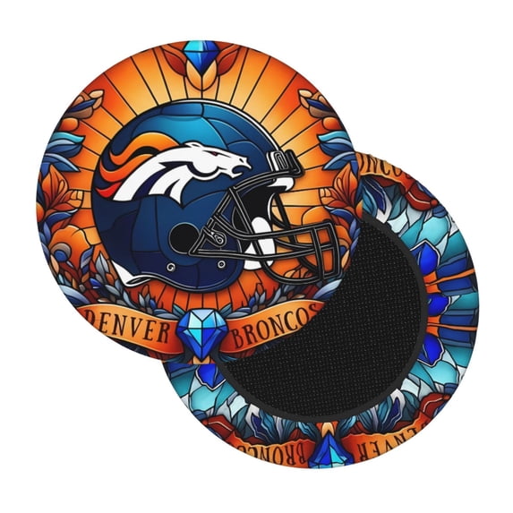 Denver Football team themed Round Bar Stool Seat Covers, Soft And ...