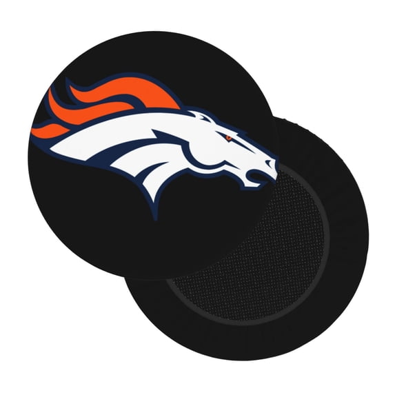 Denver Football team themed Round Bar Stool Seat Covers, Soft And ...
